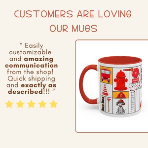 Personalized Firefighter Mug, Custom Name Firefighter Gift, Firefighter ...