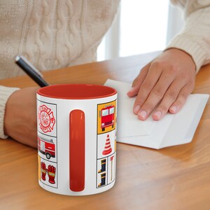 Personalized Firefighter Mug, Custom Name Firefighter Gift, Firefighter ...