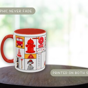 Personalized Firefighter Mug, Custom Name Firefighter Gift, Firefighter ...