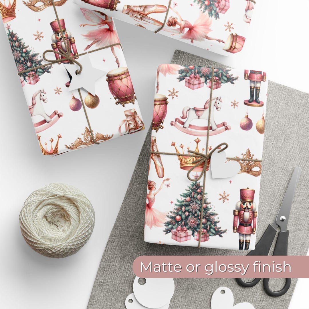 Nutcracker Wrapping Paper – Vintage Christmas Gift Wrap, Elegant ...