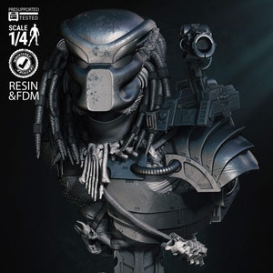 3d Printed Predator Statue - Etsy