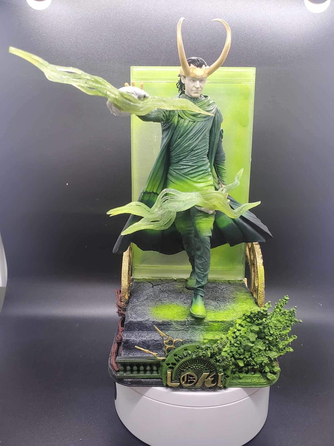 Loki 3d Printed Hand Painted Figure, Marvel Loki Hand Made Statue, - Etsy