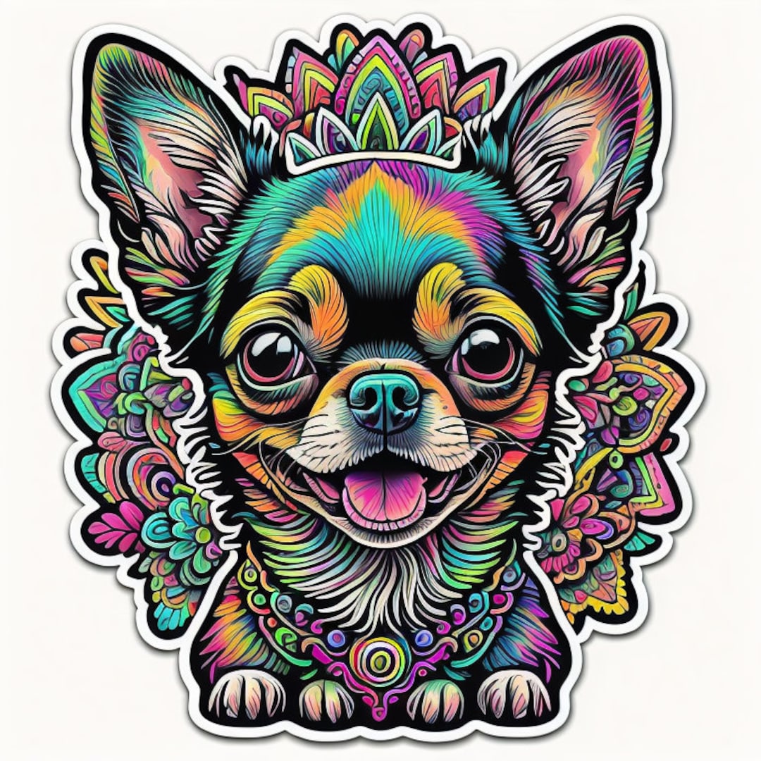 Premium Chihuahua Sticker, Dog Sticker, Chihuahualover Sticker, Cute ...