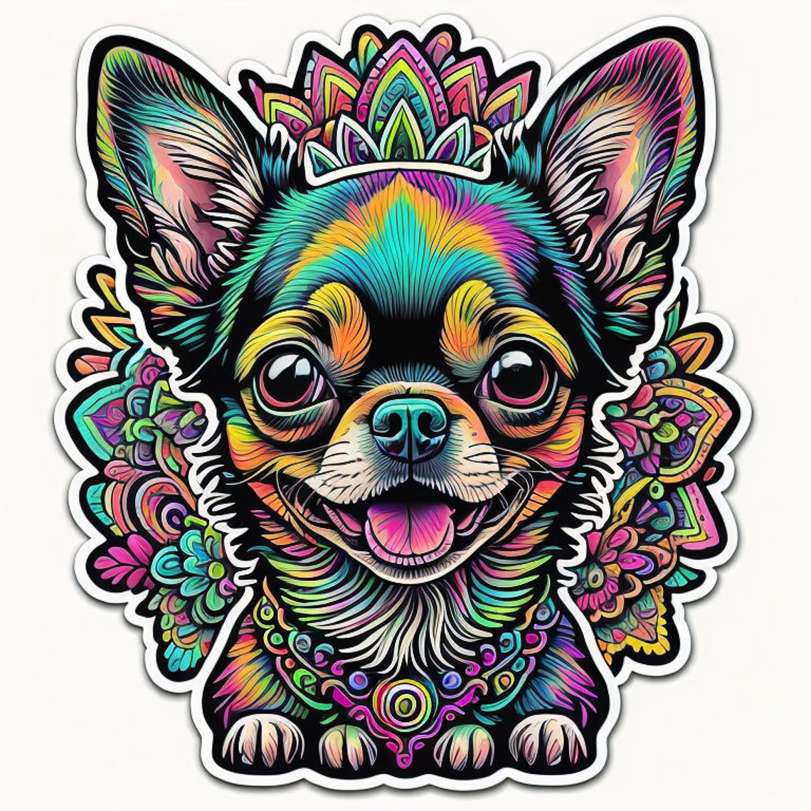Premium Chihuahua Sticker, Dog Sticker, Chihuahualover Sticker, Cute ...