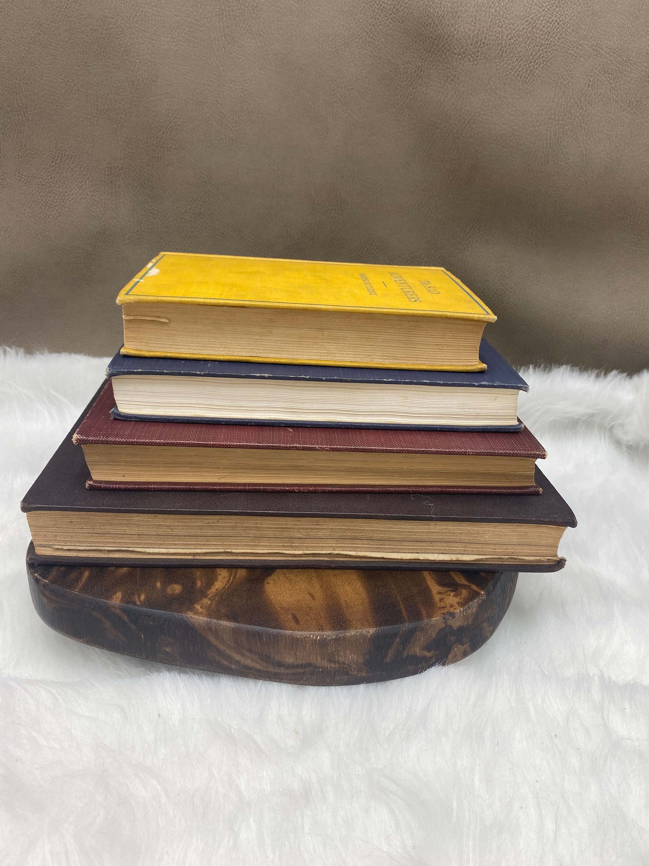 Colorful Mantle Book Stack, Vintage Books for Bookshelf Decoration - Etsy