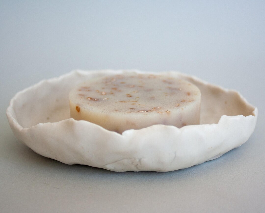 Unique Handmade Porcelain Soap Dish. Elegant Bathroom, Kitchen Ceramic ...
