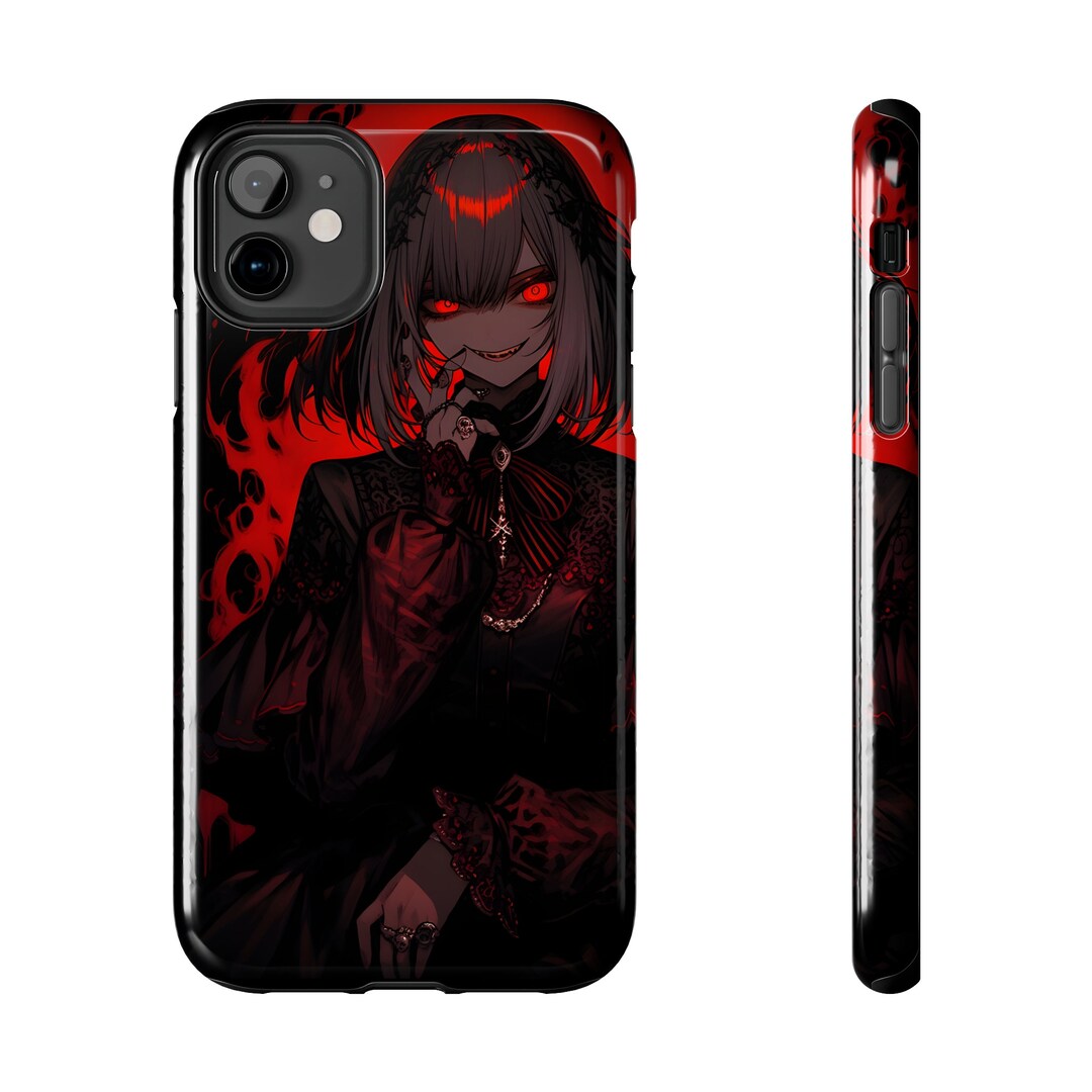 Japanese Manga Anime Girl Dark Goth Emo Witch Sorceress Red - Etsy