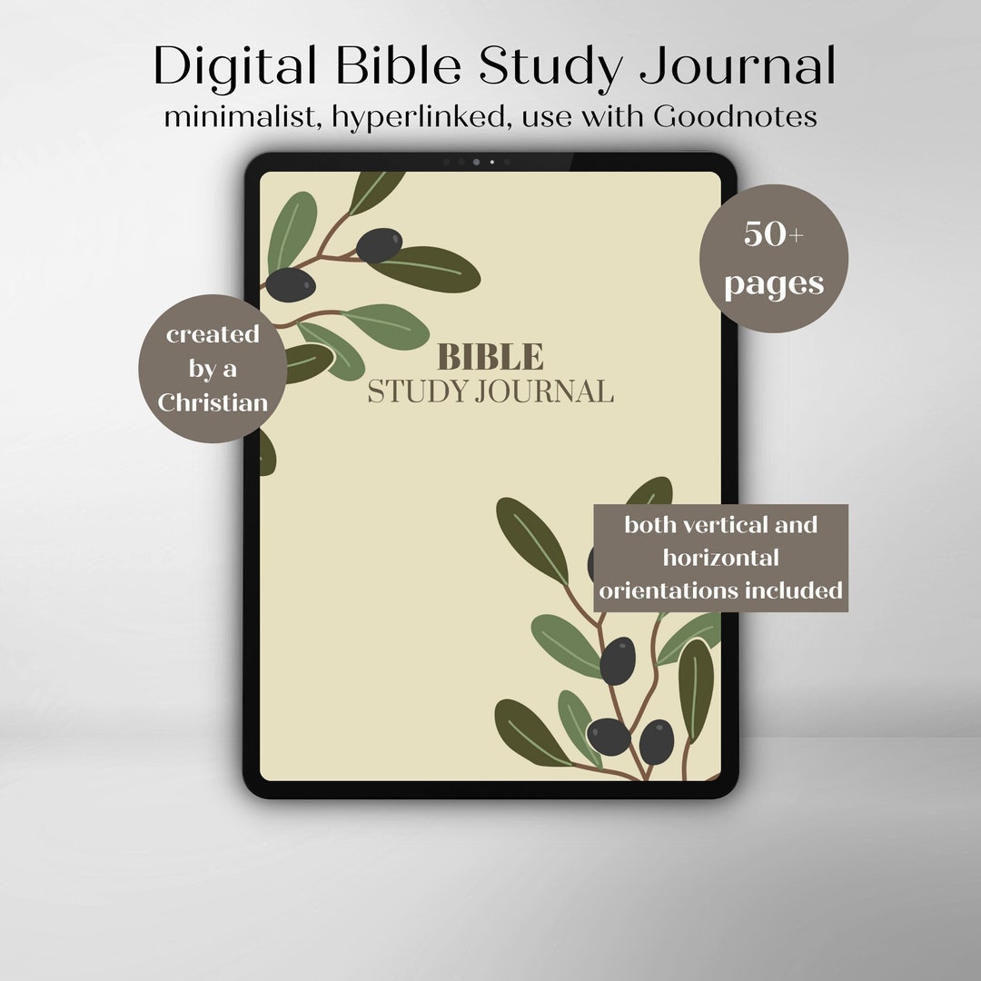 Digital Bible Study Journal, Bible Study Guide, Goodnotes Journal ...