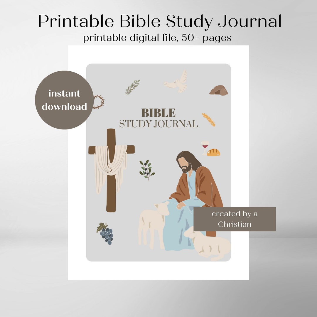 Printable Bible Study Journal, Bible Study, Printable Bible Guide ...