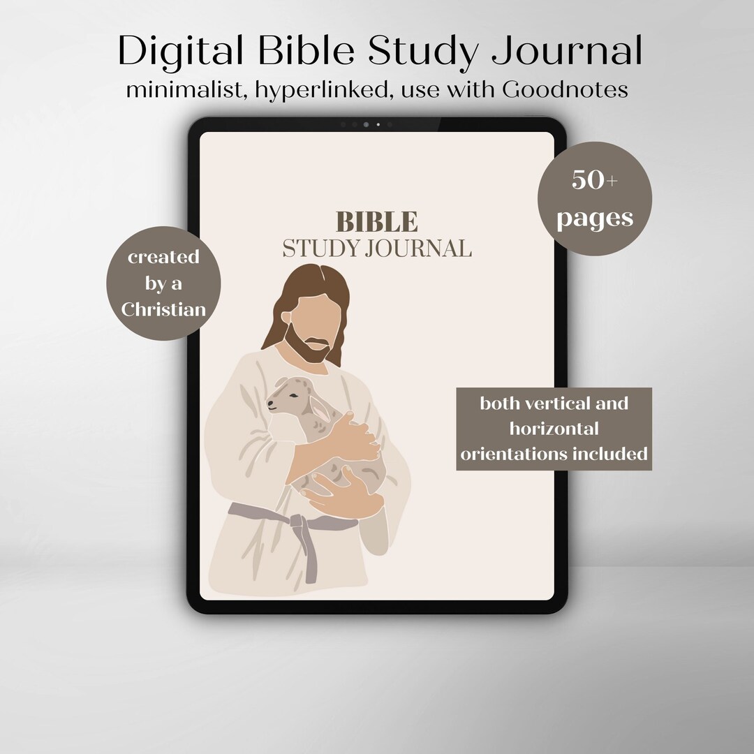 Digital Bible Study Journal, Bible Study Guide, Goodnotes Journal ...