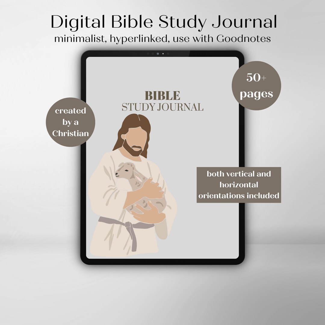 Digital Bible Study Journal, Bible Study Guide, Goodnotes Journal ...