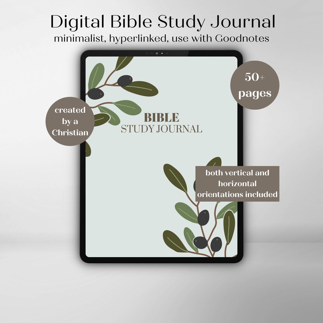 Digital Bible Study Journal, Bible Study Guide, Goodnotes Journal ...