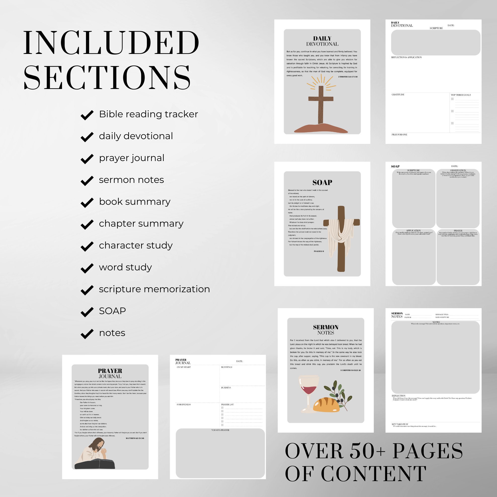 Printable Bible Study Journal, Bible Study, Printable Bible Guide ...