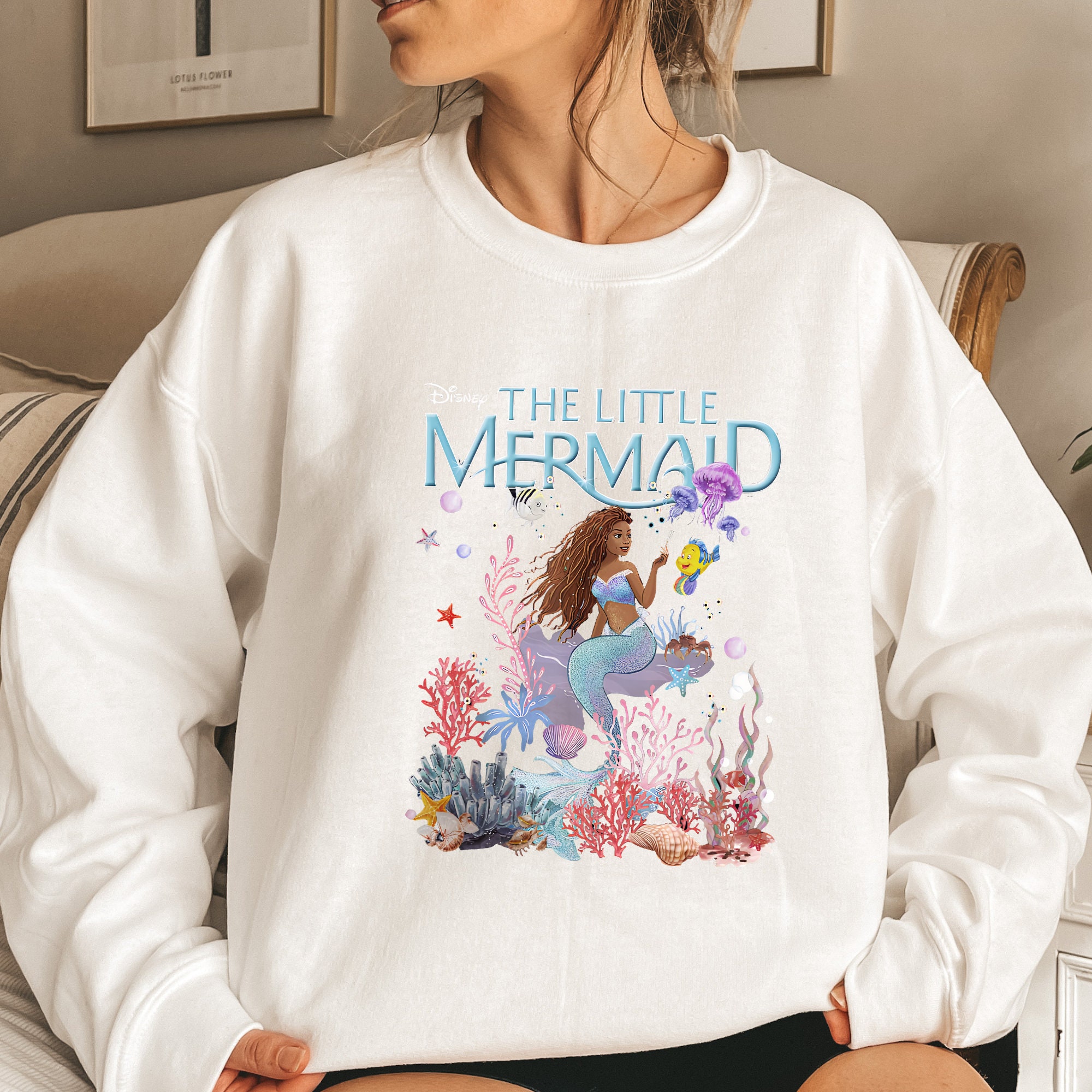 The Little Mermaid Sweatshirt, the Little Mermaid Black Sweatshirt ...