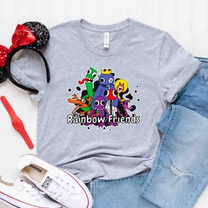 Rainbow Friends for Kids and Adults Birthday T-shirt, Family Matching ...