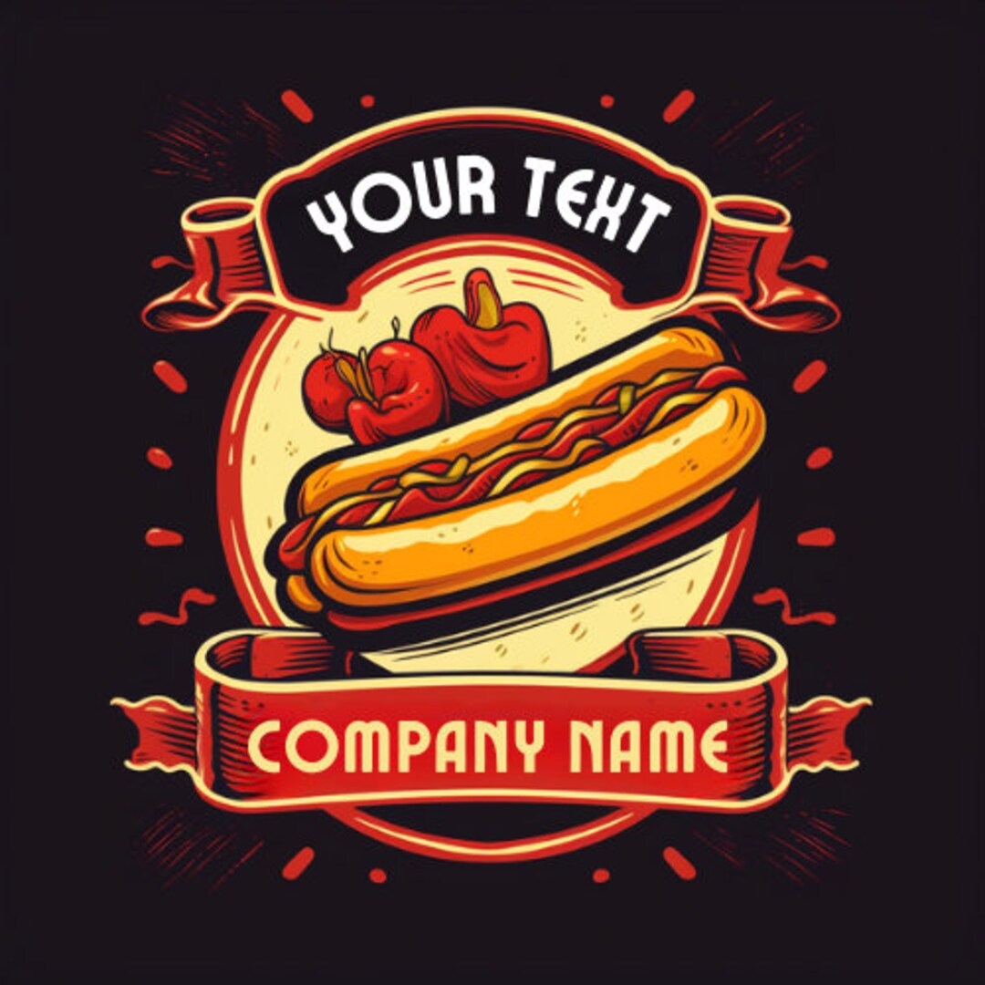 Hot Dog Stand Logo 1, Classic Design, .svg File - Etsy