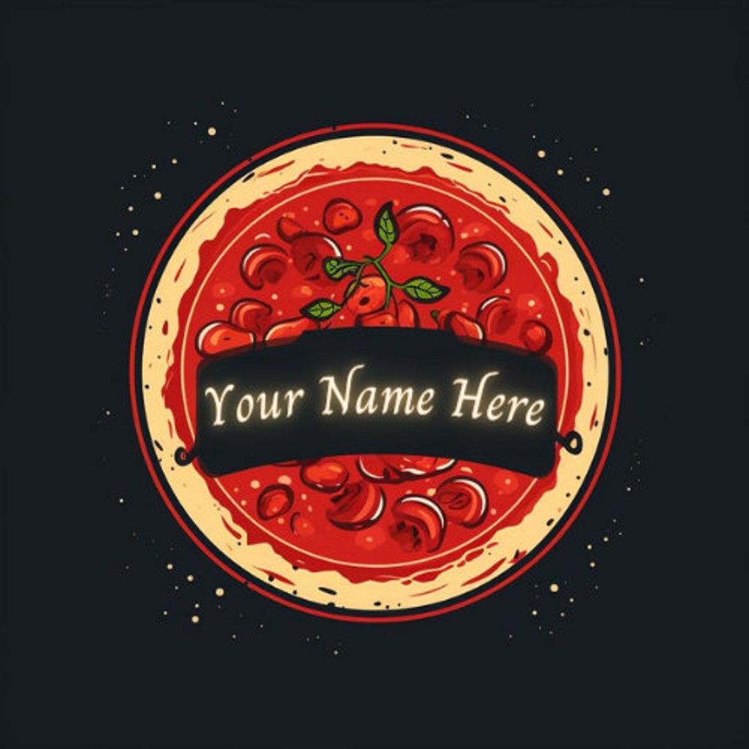 Pizza Logo, Modern, Trendy .svg File - Etsy