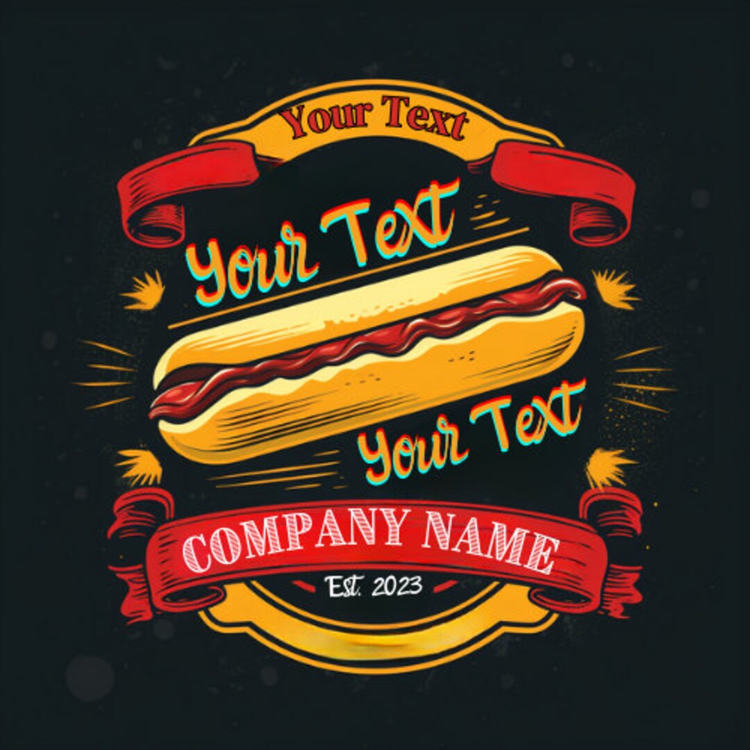 Hot Dog Stand Logo 2, Vintage Design, .svg File - Etsy