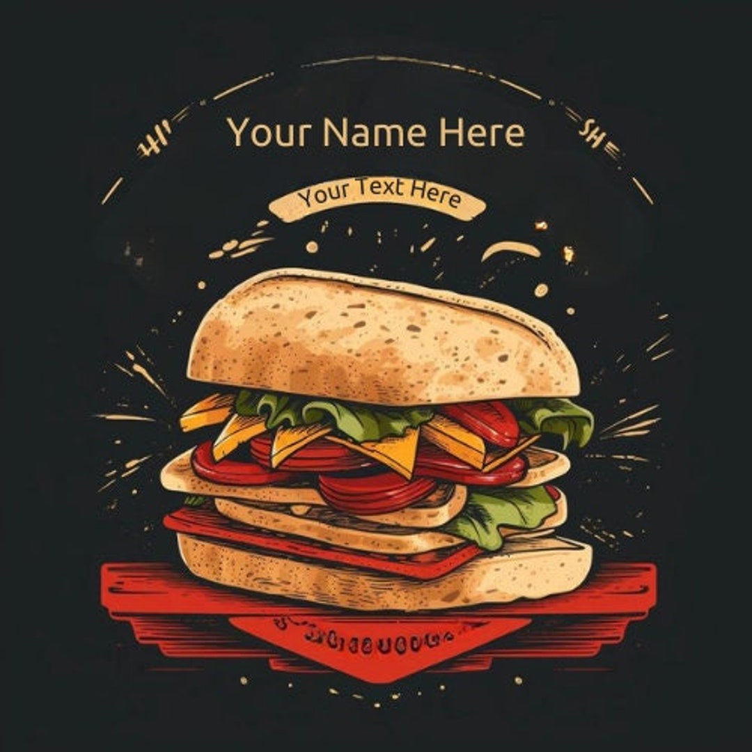 Deli Sandwhich Logo 2, Gourmet .svg File - Etsy