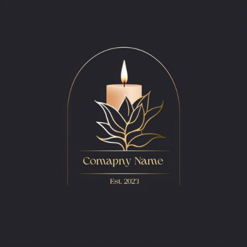 Candle Shop Logo 4, Modern Design, .svg File - Etsy