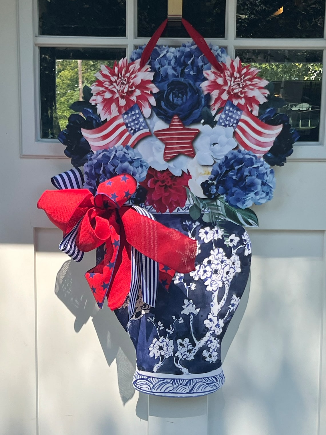 Chinoiserie Patriotic Door Sign - Etsy