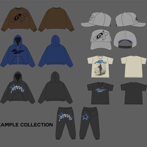 Work Pants Template Workwear Vector Tech Pack Mockup Illustrator ...