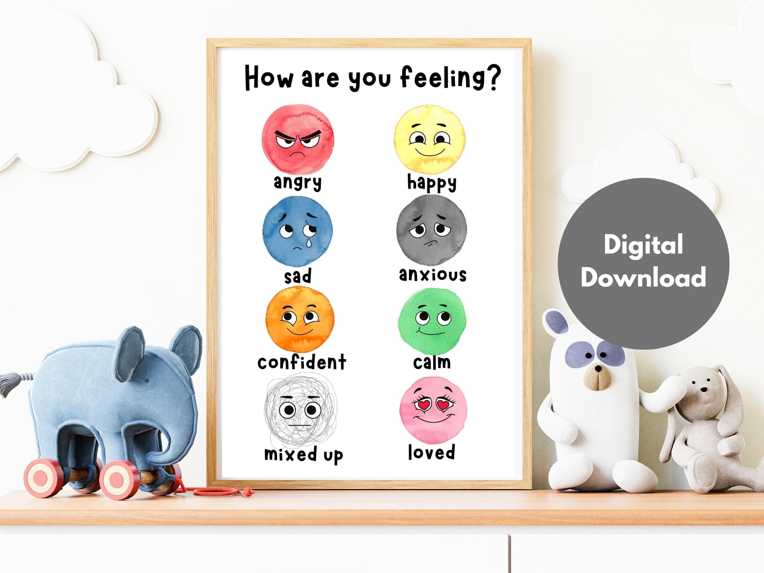 Kids Emotion Regulation Posters, Social Emotional Learning SEL, Calming ...