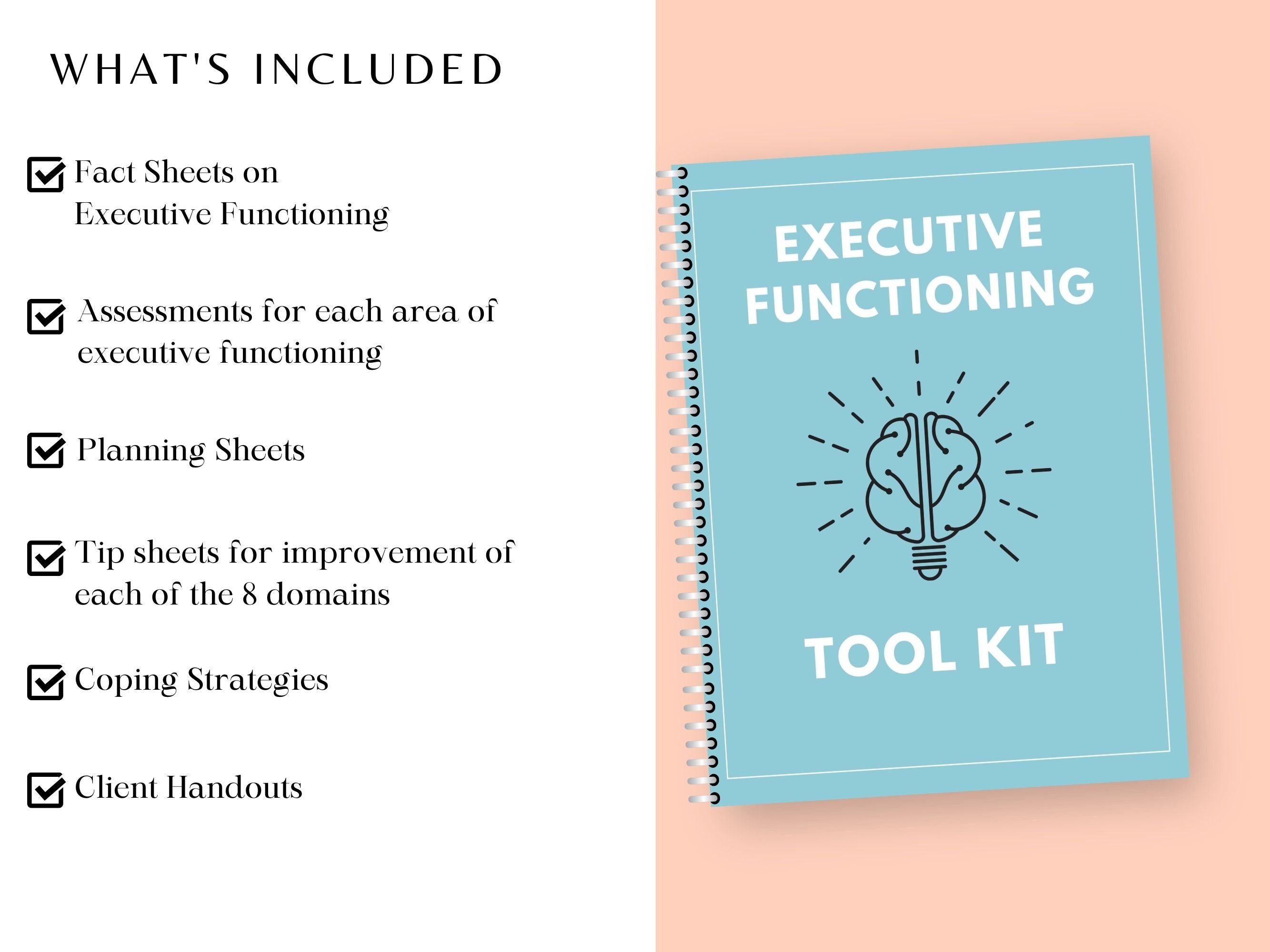 Executive Functioning Workbook ADHD Worksheets Neurodivergent ...