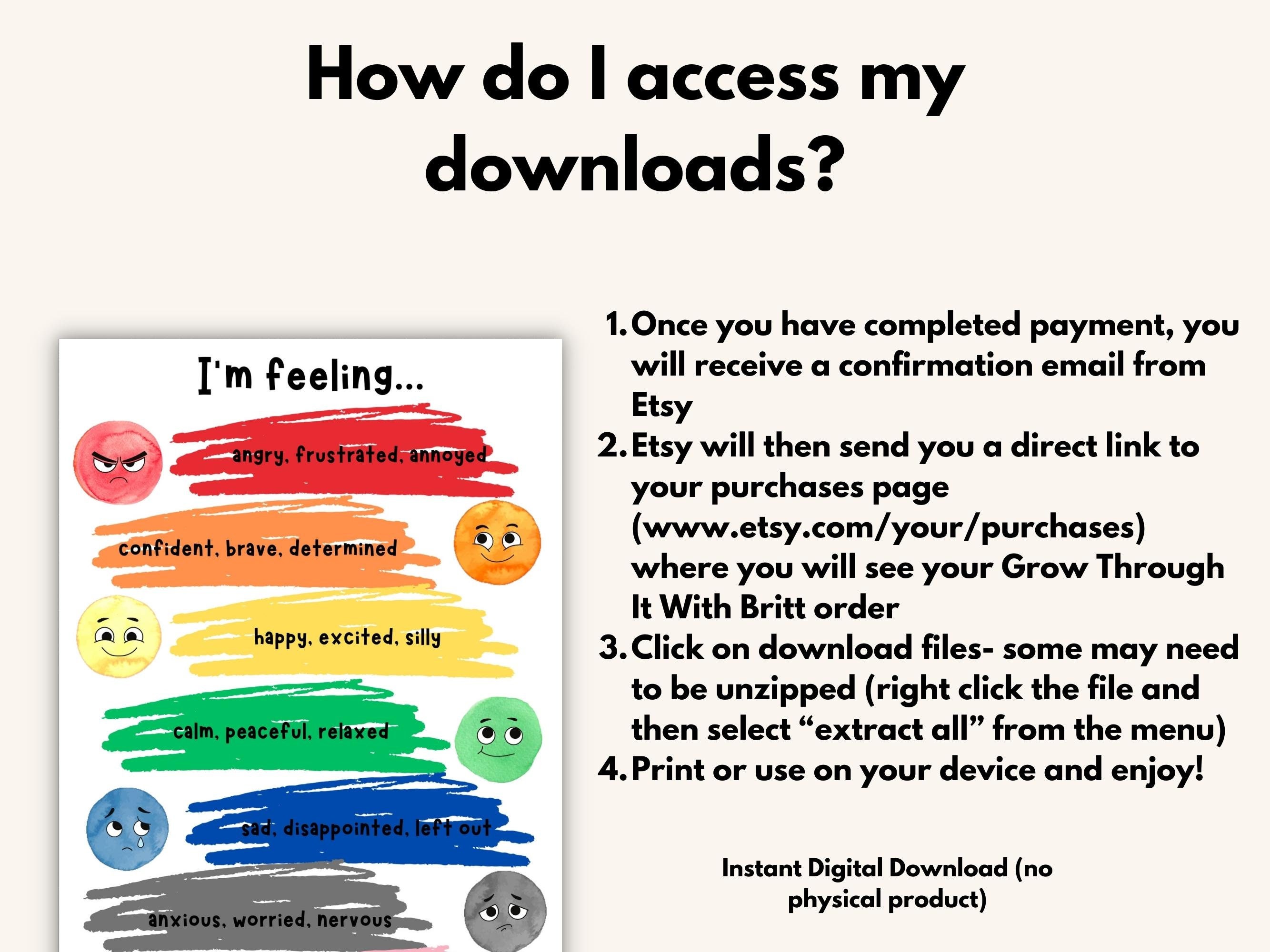 Kids Emotion Regulation Posters, Social Emotional Learning SEL, Calming ...