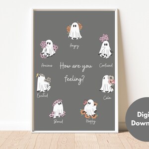 Set of 8 Halloween Mental Health Posters, Halloween Posters, Therapy ...