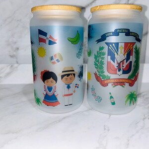 Dominican Custom Made Libbey Glass Can | Iced Coffee Cup | Beer Can ...