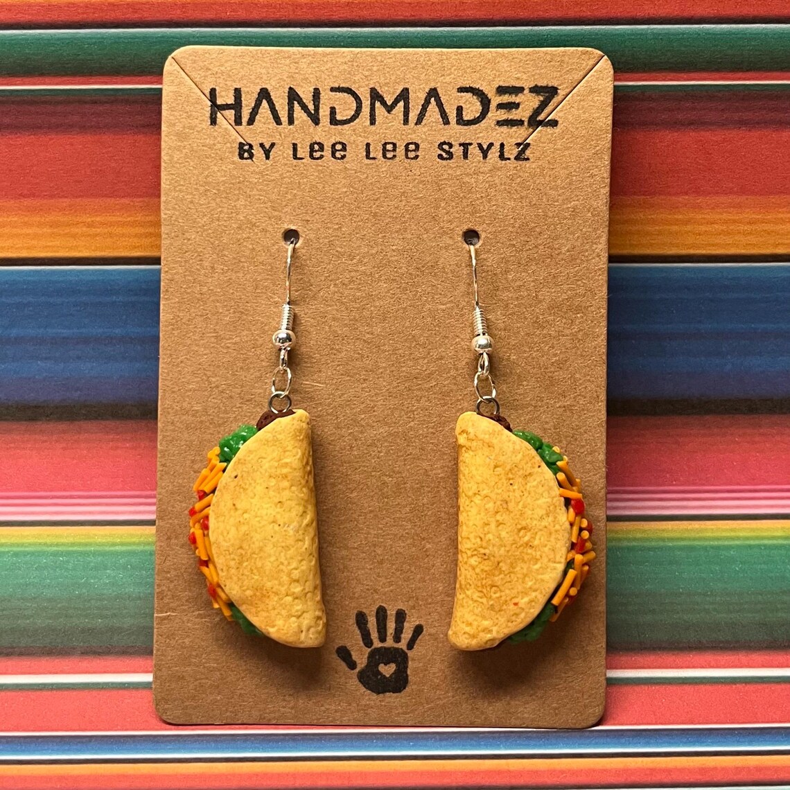 Taco Dangle Earrings || Realistic Food Jewelry || Mexican Food ...