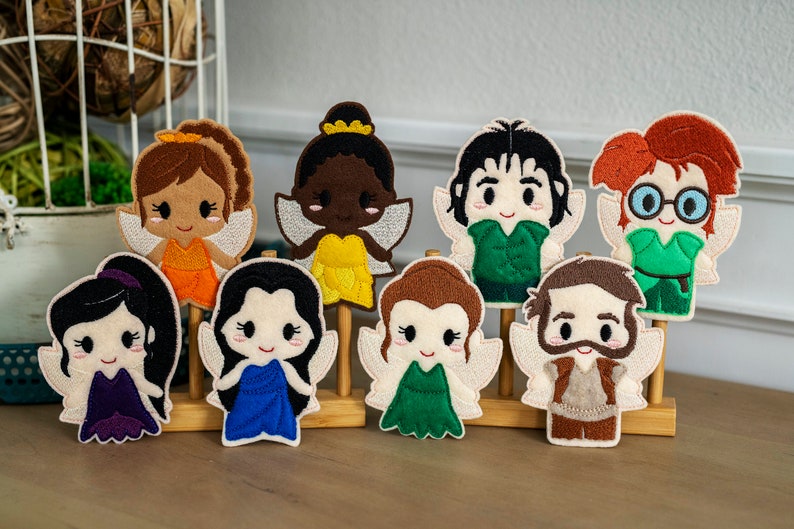 Tinkerbell Finger Puppets Quiet Book Pretend Play Felt - Etsy