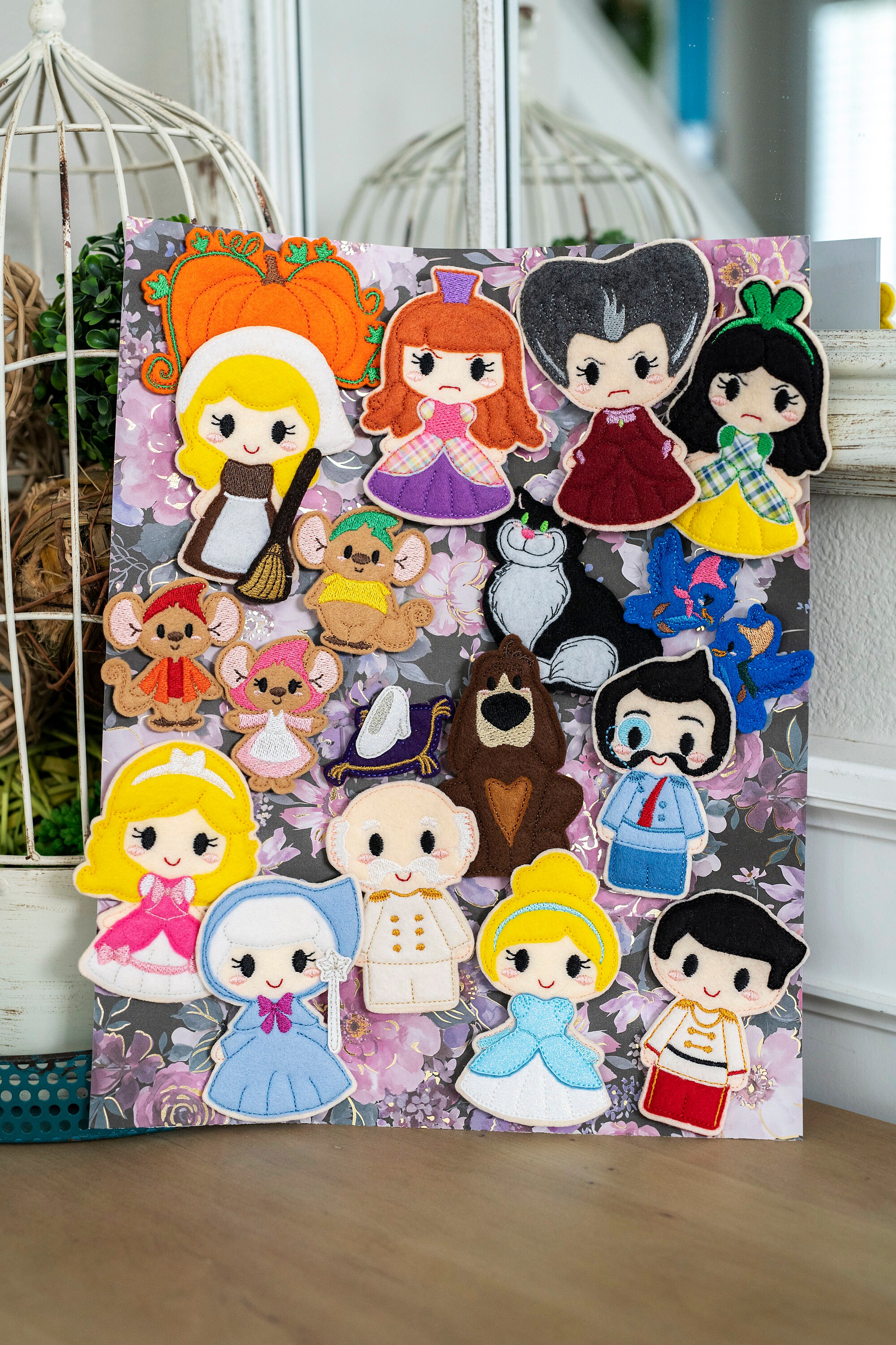 Cinderella Finger Puppets Quiet Book Pretend Play Felt Finger Puppets ...