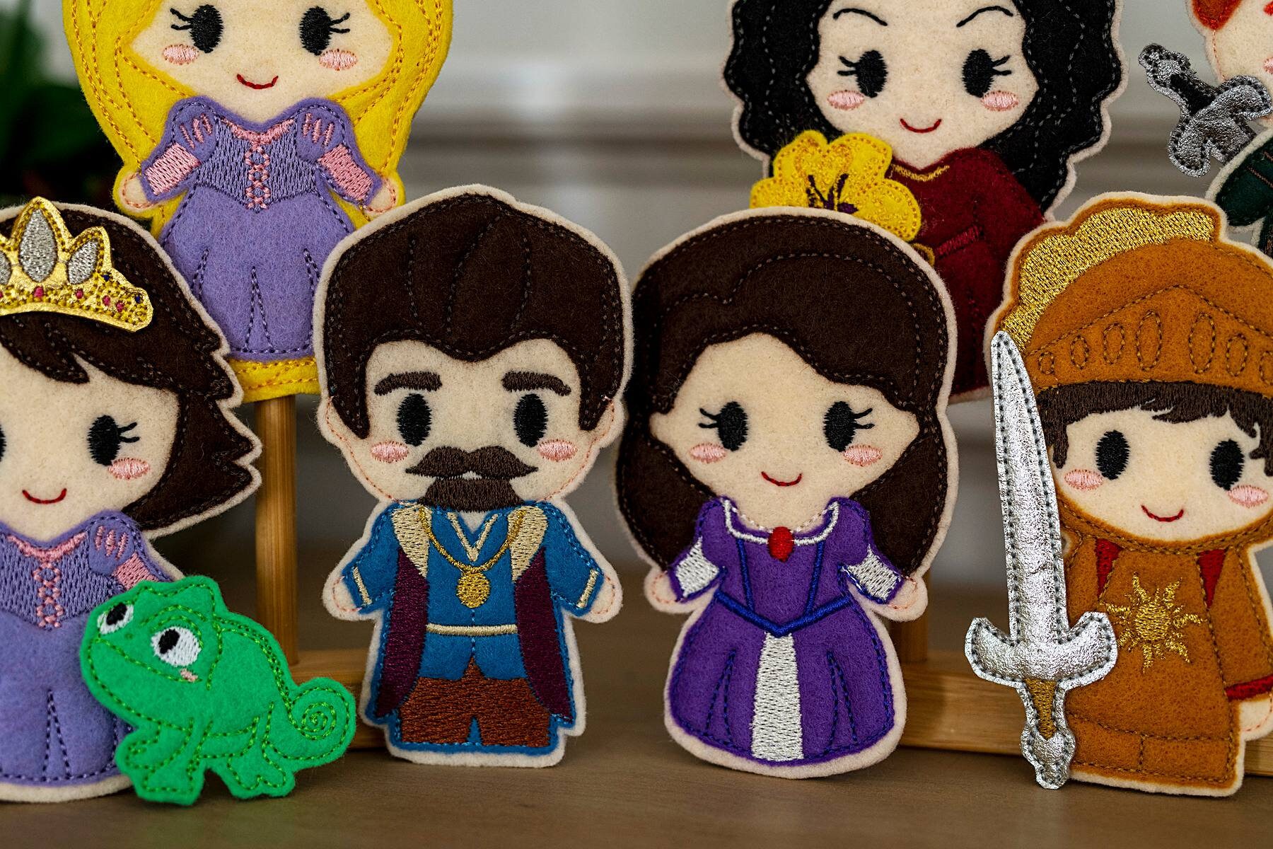 Rapunzel Finger Puppets Quiet Book Pretend Play Felt - Etsy