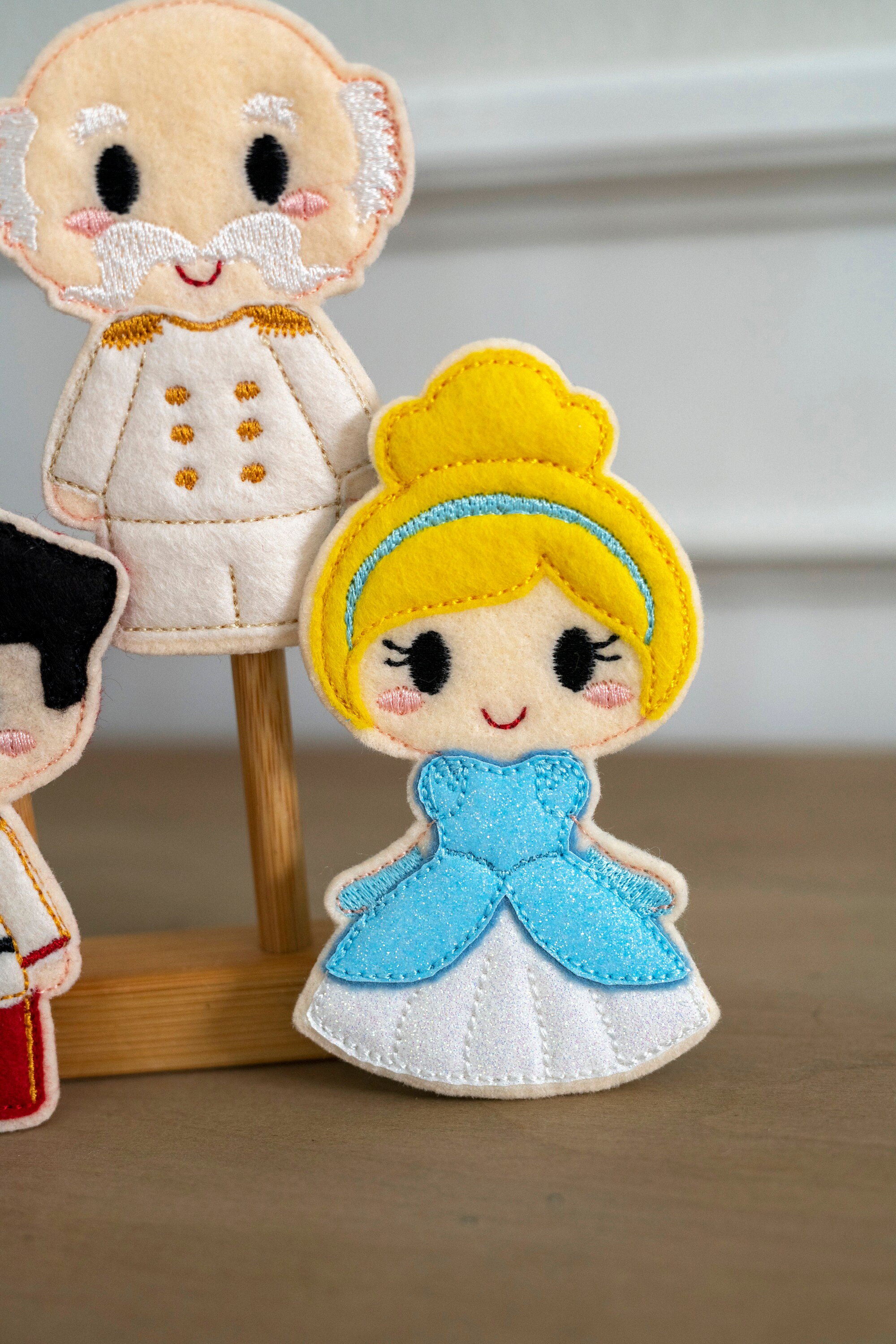 Cinderella Finger Puppets Quiet Book Pretend Play Felt Finger Puppets ...