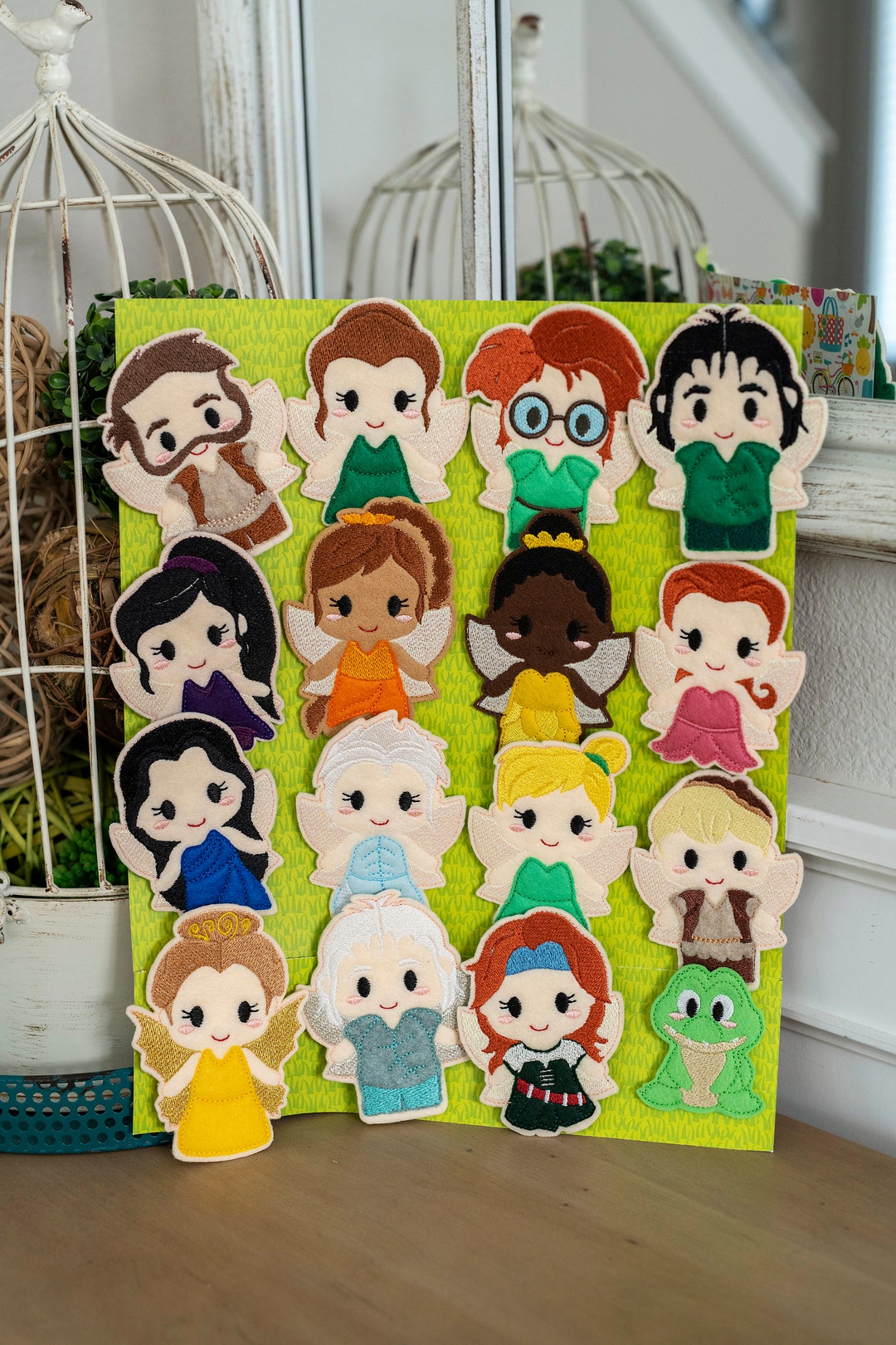 Tinkerbell Finger Puppets Quiet Book Pretend Play Felt - Etsy