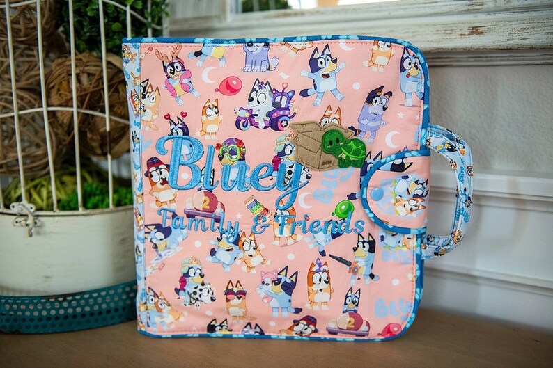 Bluey Finger Puppets Quiet Book Pretend Play Felt Finger - Etsy