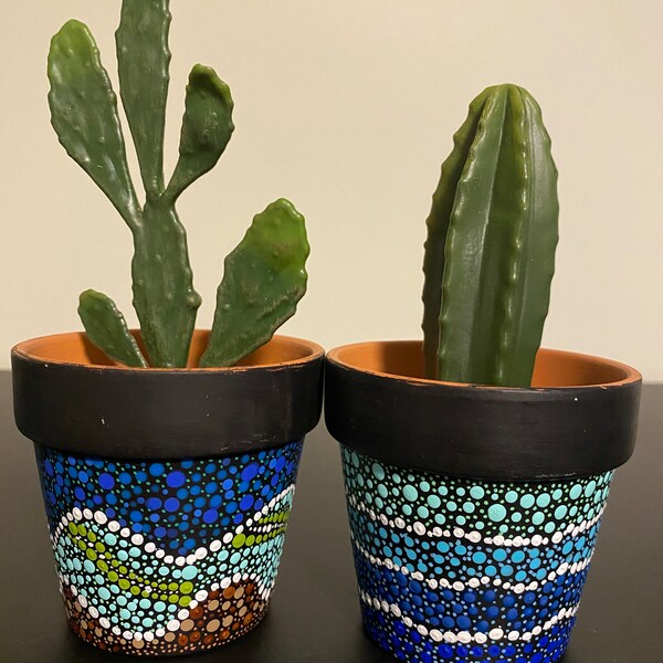 Dot Mandala Pot - Etsy
