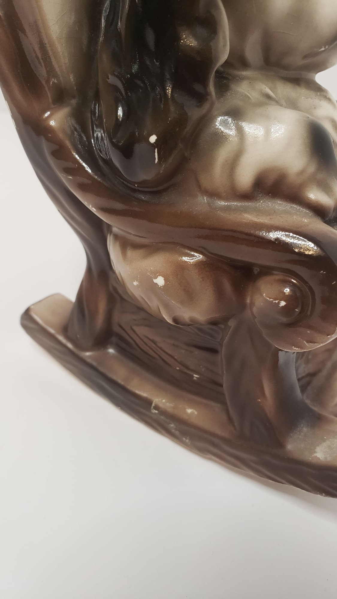 Vintage Elbro Dog in a Rocking Chair Figurine Bank - Etsy