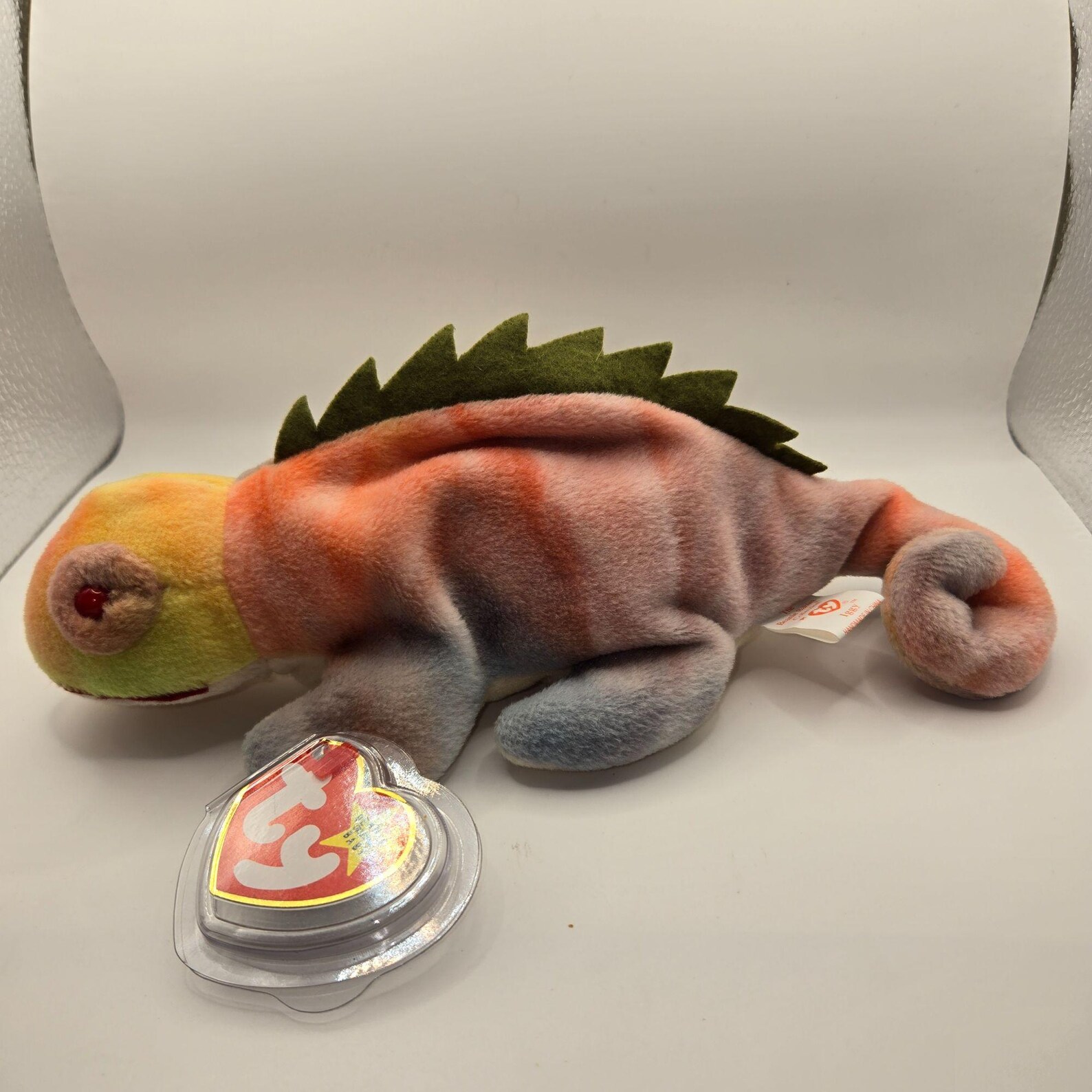 Extremely Rare 1st Variation 1997 Iggy the Iguana TY Beanie Baby PVC ...