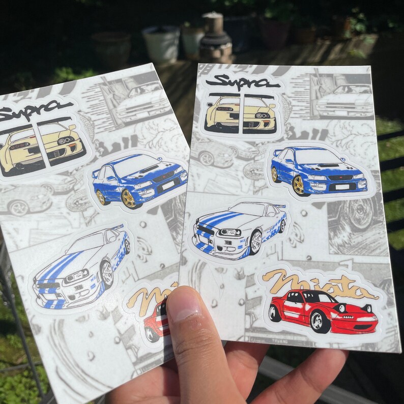 Cars Vinyl Bumper Sticker, Supra Sticker, Miata Sticker, Project Car ...