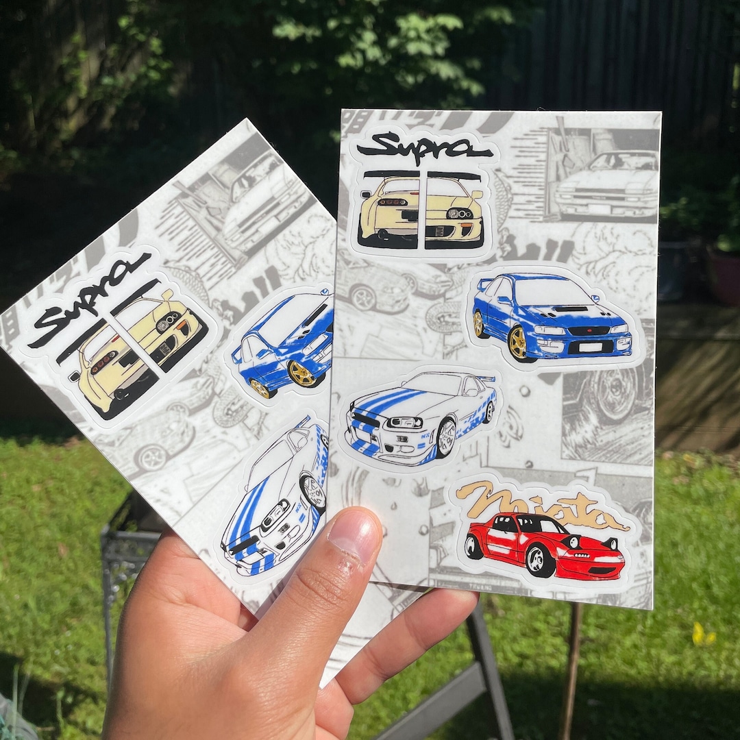 Cars Vinyl Bumper Sticker, Supra Sticker, Miata Sticker, Project Car ...