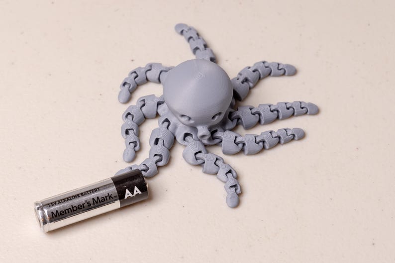 Articulated Octopus - 3D Printed Marine Creature - Etsy