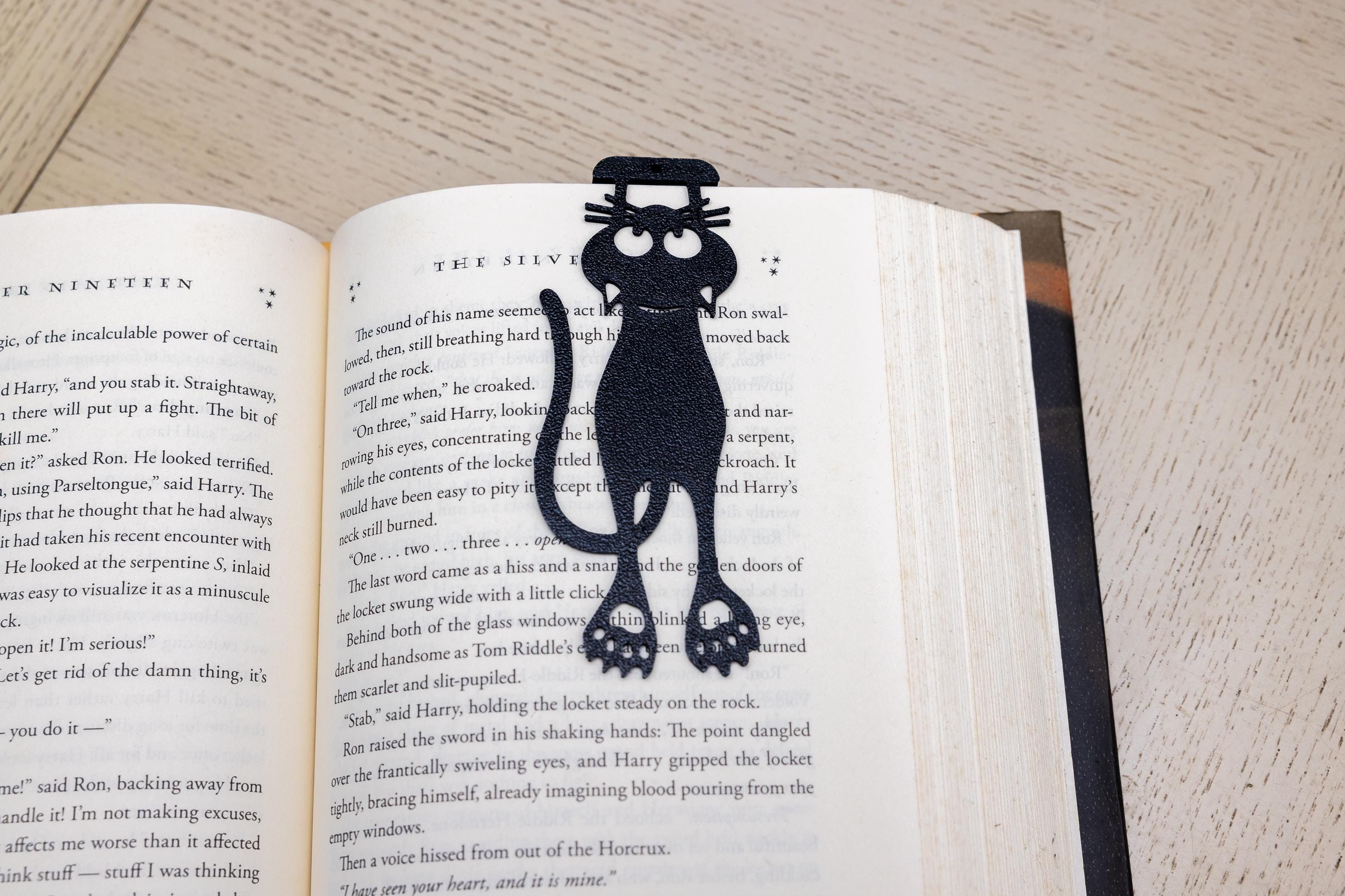 Cute Black Cat Bookmark | 3D Printed Cat Page Holder | Perfect Gift for ...
