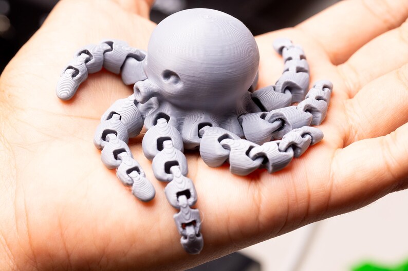 Articulated Octopus - 3D Printed Marine Creature - Etsy