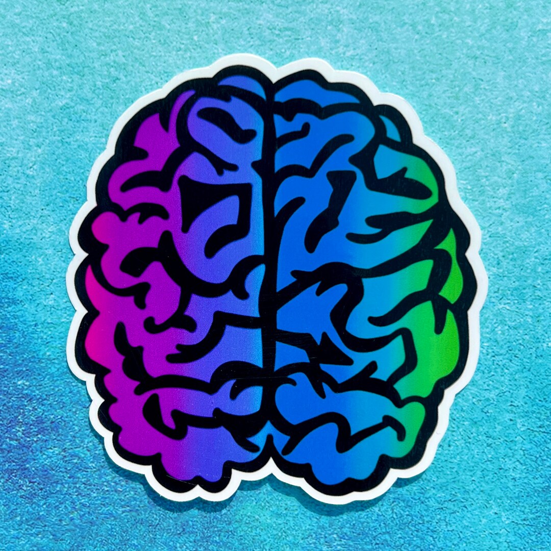 Brain Sticker Neuroscience Neurochallenged Waterproof Water Resistant ...