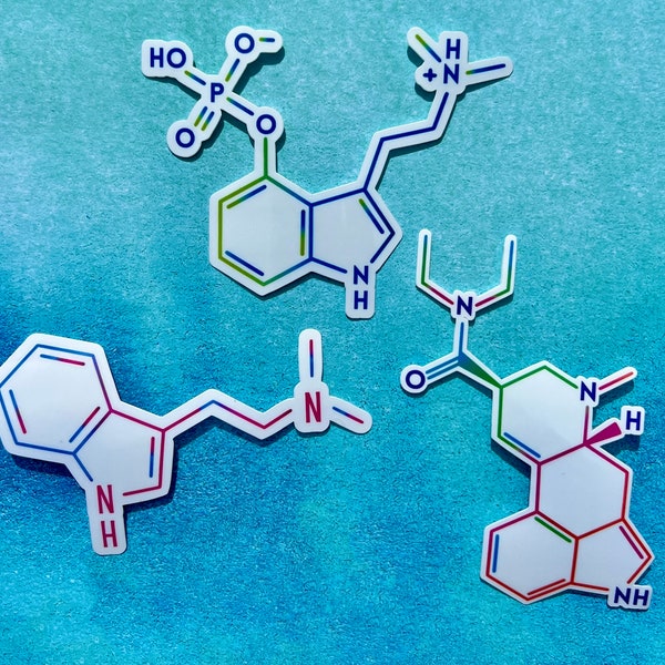 Chemical Structure Stickers - Etsy