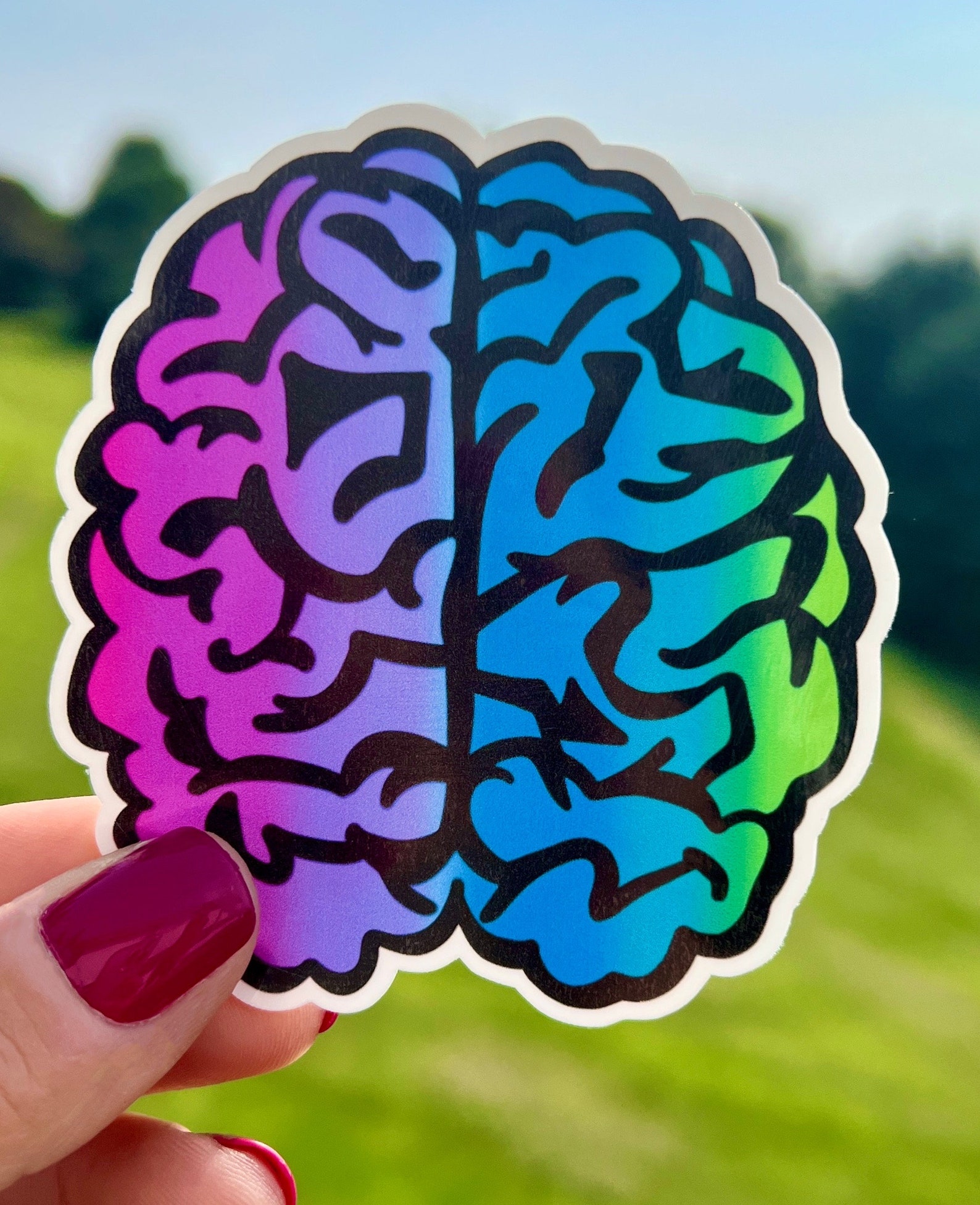 Brain Sticker Neuroscience Neurochallenged Waterproof Water Resistant ...
