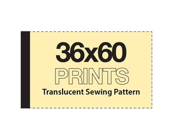 36x24 Sewing Pattern Printing - A0 Copy Shop Sewing Pattern - Custom ...